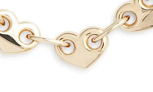 Zoe Chicco 14k Gold Mariner Heart Link Chain Necklace