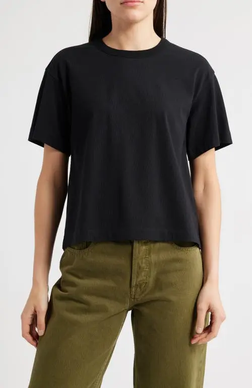 Madewell Back Pleat Classic T-shirt - Jet Black