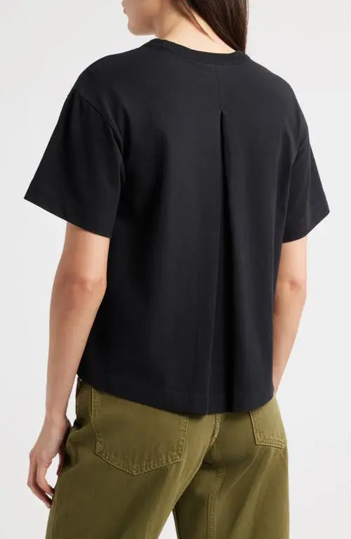 Madewell Back Pleat Classic T-shirt - Jet Black
