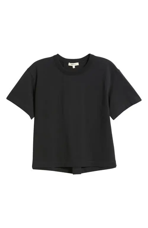 Madewell Back Pleat Classic T-shirt - Jet Black