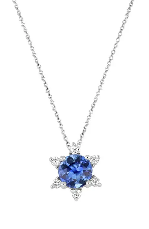 Bony Levy El Mar Sapphire And Diamond Pendant Necklace - 18k White Gold/sapphire