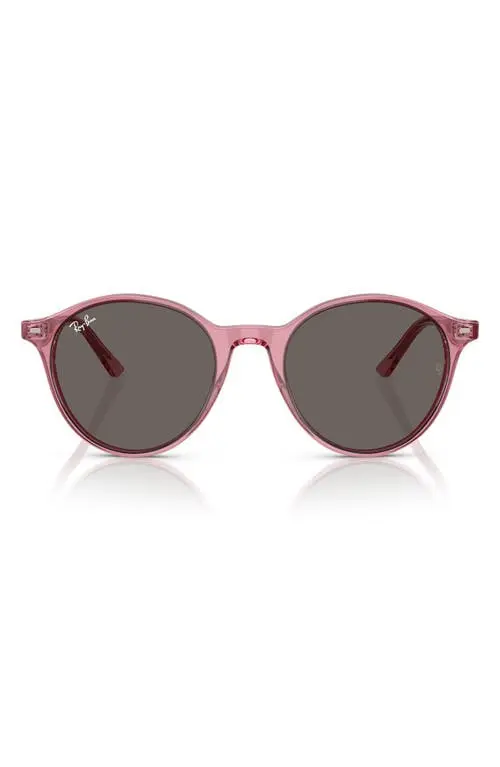 Ray-ban 53mm Phantos Sunglasses - Transparent Pink/dark Grey