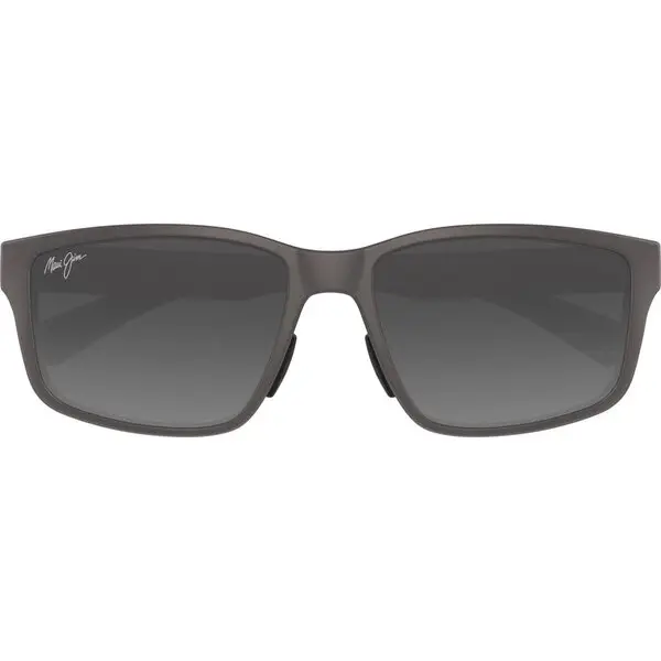 Maui Jim Walewaha Rectangular Sunglasses - Grey