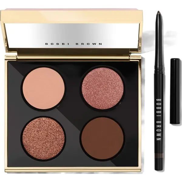 Bobbi Brown Easy Neutrals Eyeshadow Palette & Eyeliner Set $139 Value - Sunset/bubbly/gldn Hour/toffee