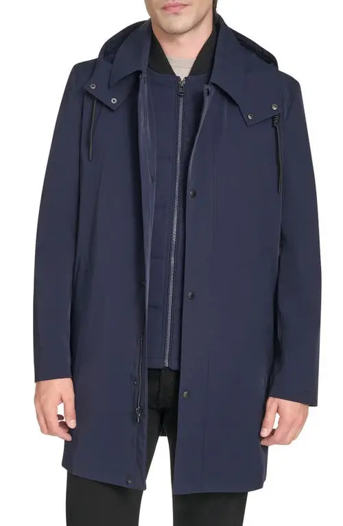 Cole Haan 3-in-1 Hooded Mackintosh - Navy