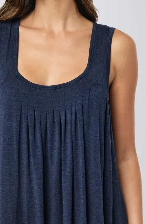 PAPINELLE Caty Soft Pleat Nightgown - Navy