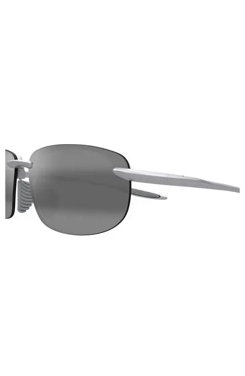Maui Jim Ho'okipa Ultra Special Fit Polarizedplus2® 60mm Sunglasses - Silver
