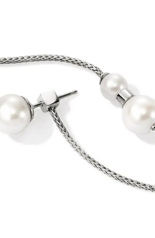 John Hardy Essentials Pearl Front/back Earrings