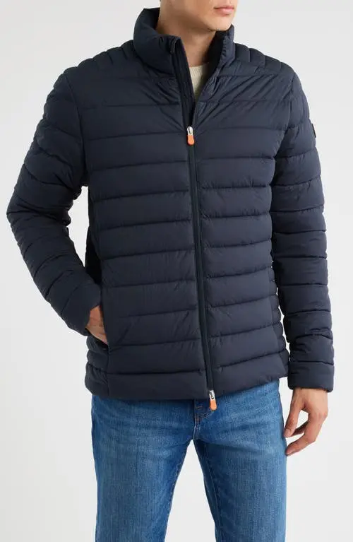 SAVE THE DUCK Ari Water Resistant Puffer Jacket - Blue Black