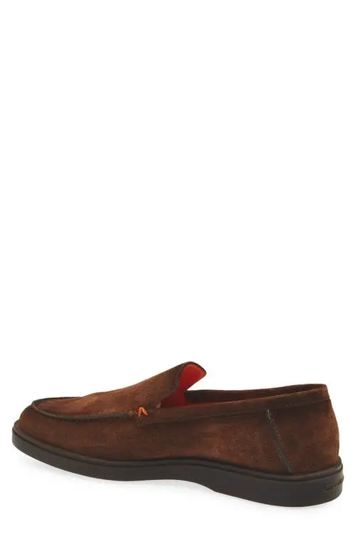 Santoni Drain Slip-on Loafer - Brown