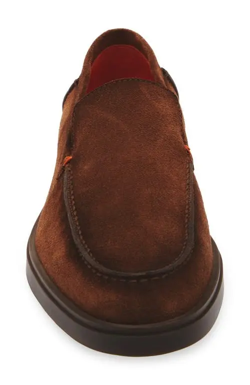 Santoni Drain Slip-on Loafer - Brown