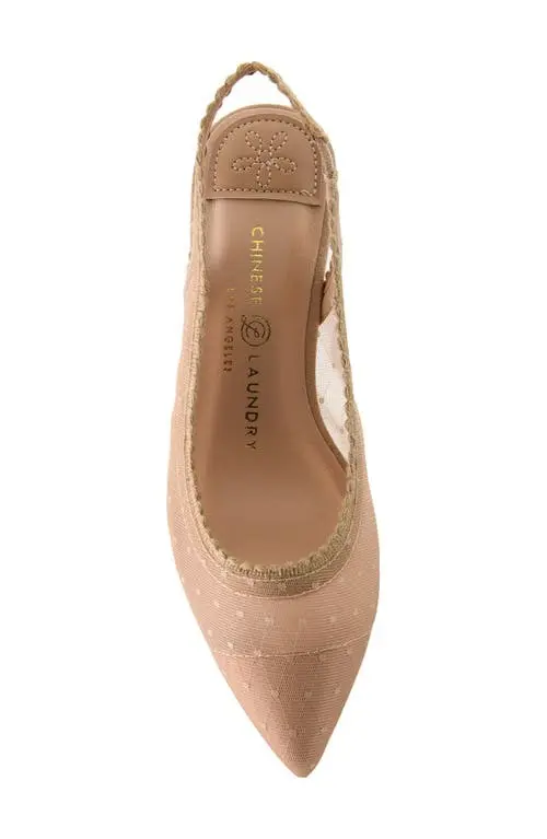 Chinese Laundry Mayberry Pointed-toe Slingback Pumps - Beige