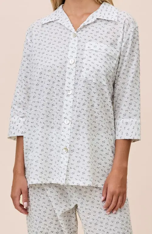 PAPINELLE Swiss Dot Crop Pajamas