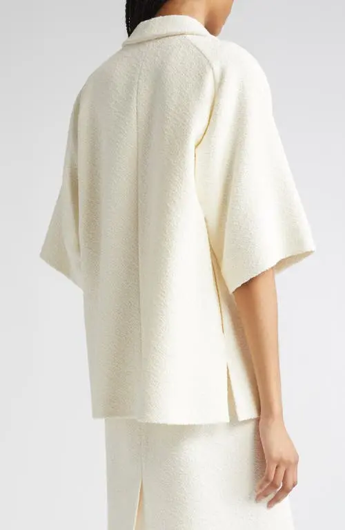 Lafayette 148 New York Wing Collar Bouclé Jacket