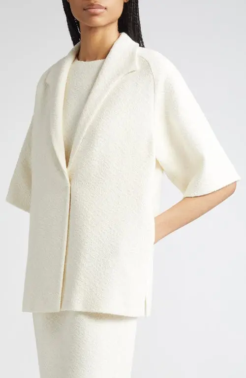 Lafayette 148 New York Wing Collar Bouclé Jacket