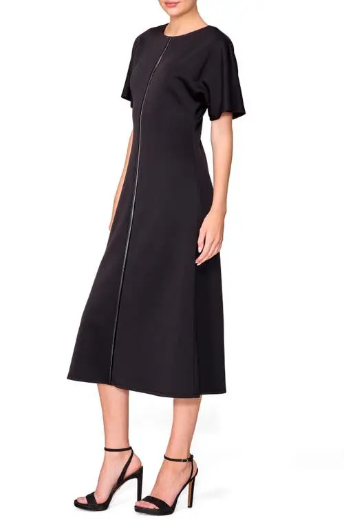 MELLODAY Keyhole Cutout Fit & Flare Dress