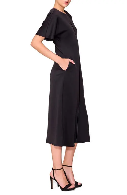 slim fit dress slacks Berrylush Women Solid Red V-Neck Front Cutout Flared Fit & Flare Mini main image 1