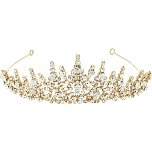 Brides & Hairpins Matea Crystal Crown - Gold