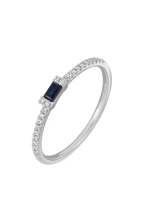 Bony Levy El Mar Stacking Ring - 18k White Gold Sapphire