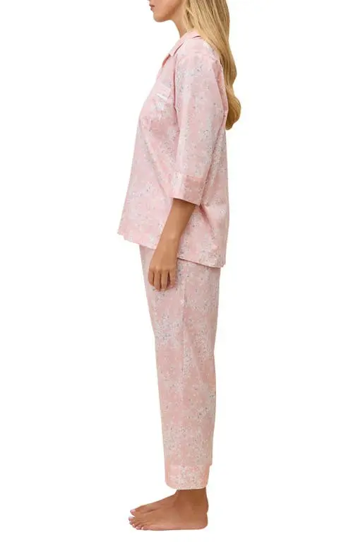 PAPINELLE Cheri Blossom Crop Cotton Sateen Pajamas