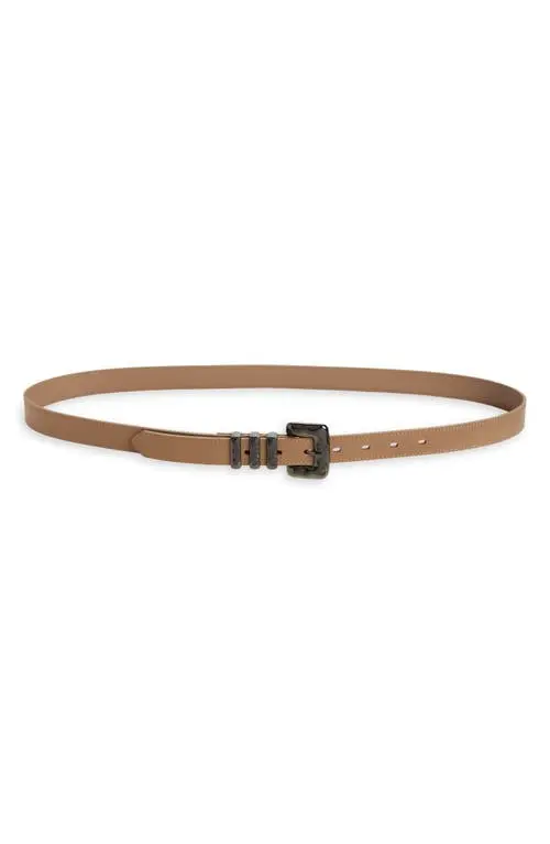 Nordstrom Molten Buckle Leather Belt - Tan Portabella