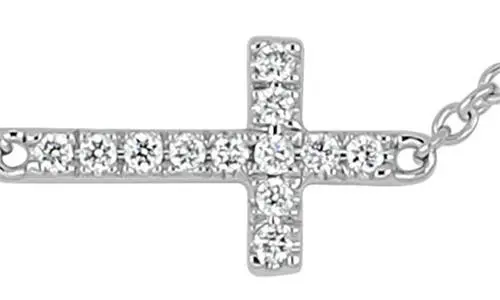 Bony Levy Audrey Diamond Cross Bracelet