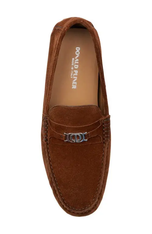 DONALD PLINER Bit Driving Loafer - Saddle