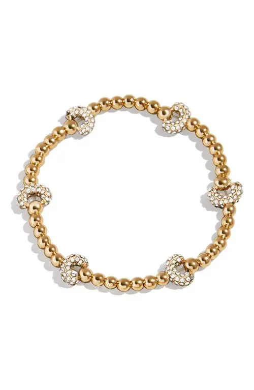 Baublebar Pavé Pisa Station Beaded Bracelet - Gold C