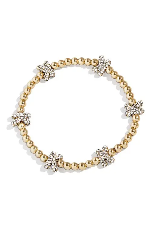 Baublebar Pavé Pisa Station Beaded Bracelet - Gold K