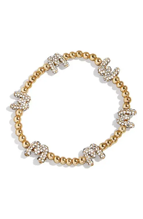 Baublebar Pavé Pisa Station Beaded Bracelet - Gold M