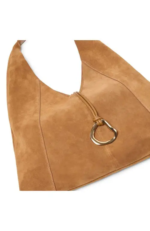 Dolce Vita Malin Suede Hobo Bag - Pecan