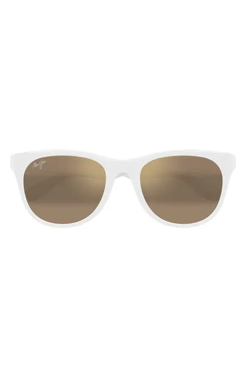 Maui Jim Koaniani Rectangular Sunglasses - White