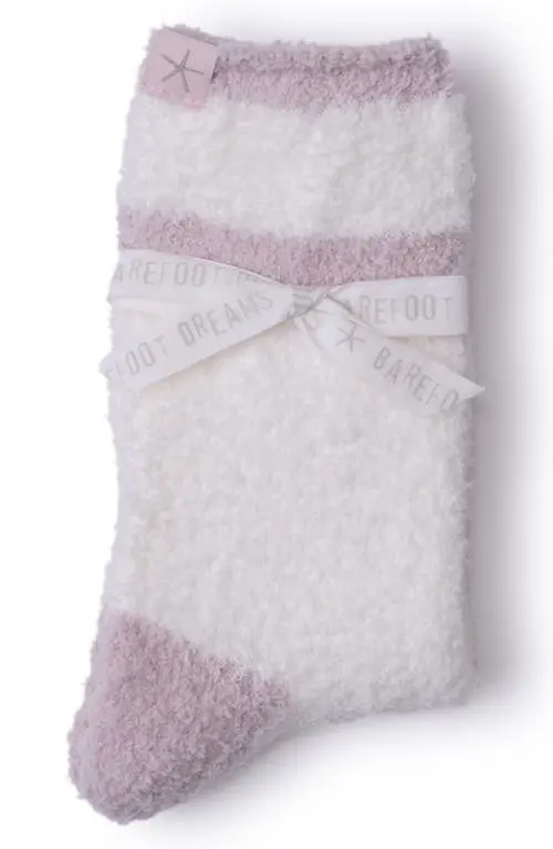 Barefoot Dreams Cozychic™ Half Crew Socks - Pearl/barely Pink