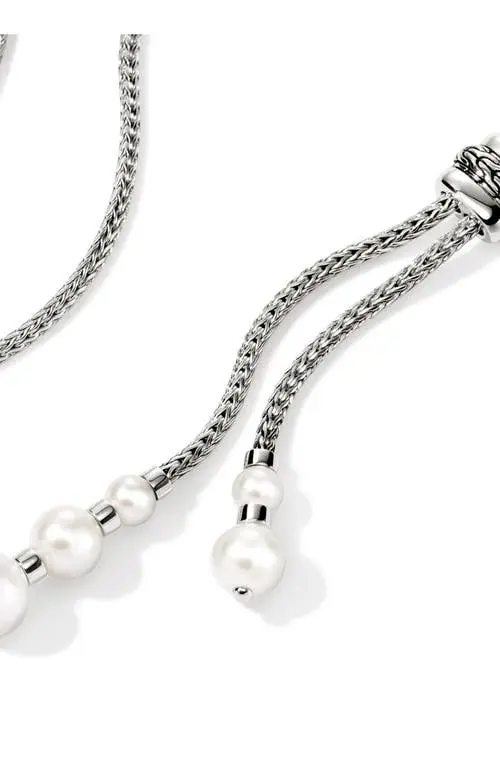 John Hardy Essentials Pearl Lariat Necklace