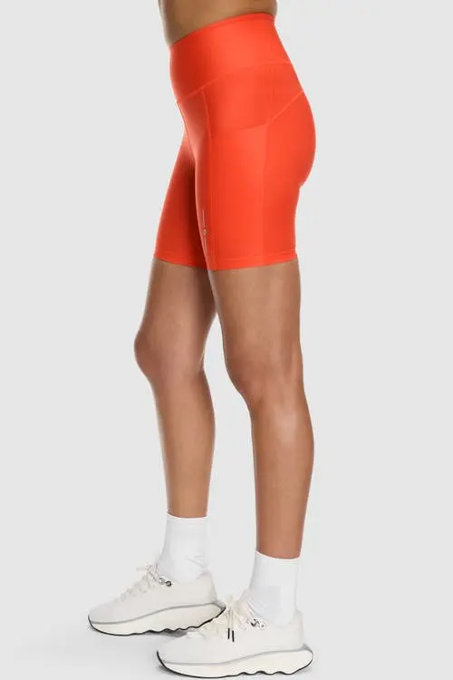 PELOTON Paceform Performance Pocket Run Short - Cherry Tomato
