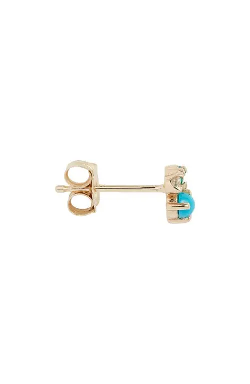 Zoe Chicco 14k Gold Mixed Stone & Diamond Stud Earrings