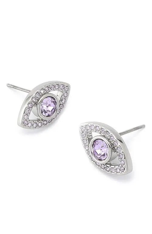 Kurt Geiger Pave Evil Eye Stud Earrings