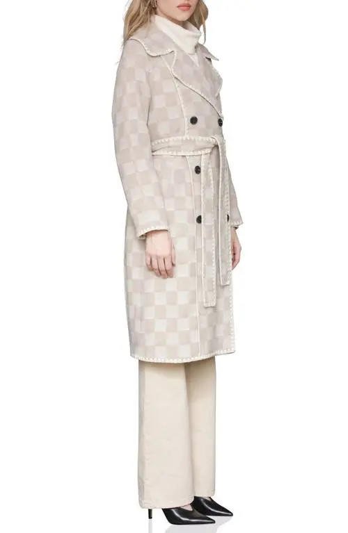 Avec Les Filles Wool Blend Checkered Coat