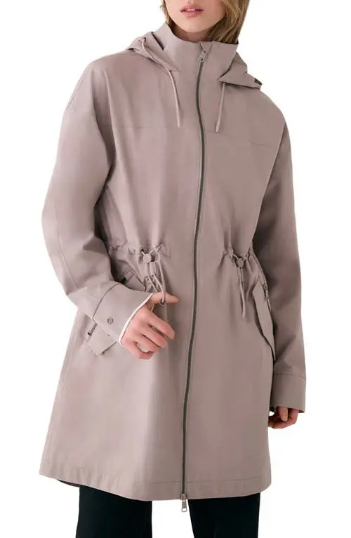 LOLE Piper 2.0 Hooded Water Repellent Raincoat - Pebble