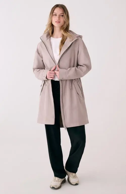 LOLE Piper 2.0 Hooded Water Repellent Raincoat - Pebble