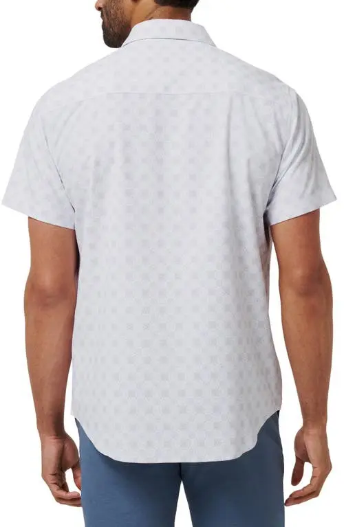 Travis Mathew Postcard Please Short Sleeve Button-up Shirt
