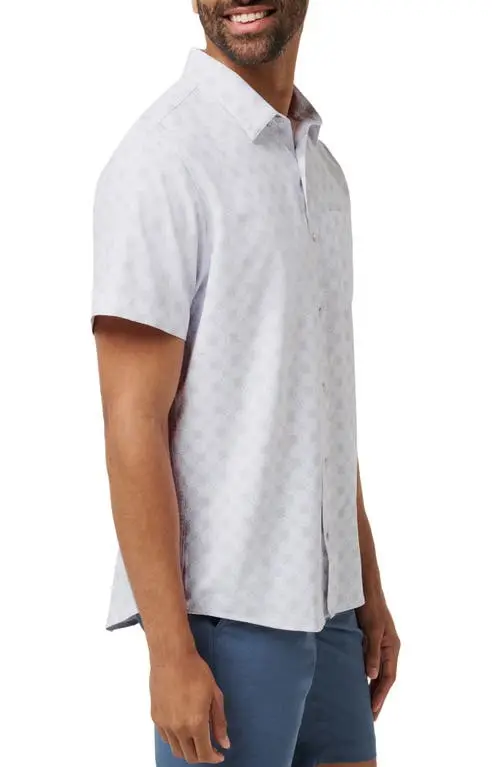 Travis Mathew Postcard Please Short Sleeve Button-up Shirt