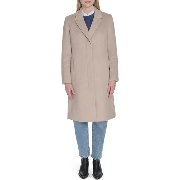 Cole Haan Wool-blend Coat - Bone