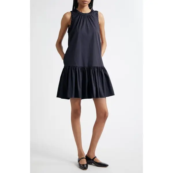Max Mara Flounce Hem Sleeveless Dress