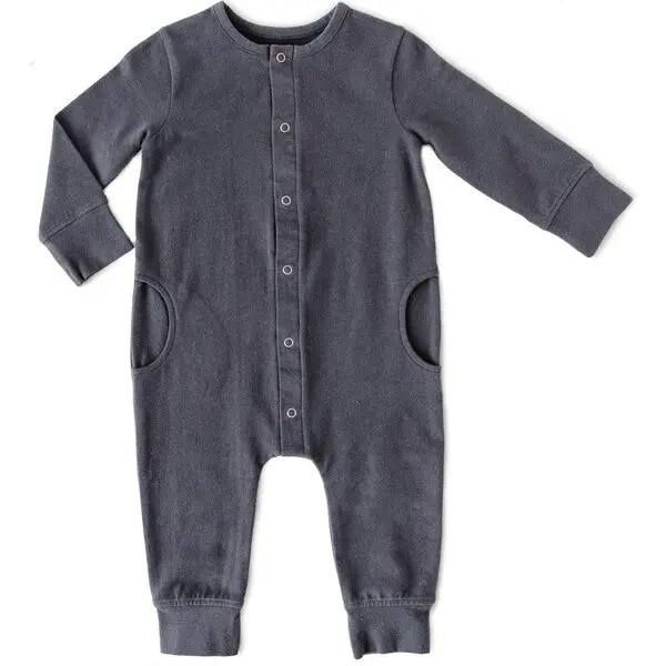 PEHR Essentials Organic Cotton Romper - Fountain Blue
