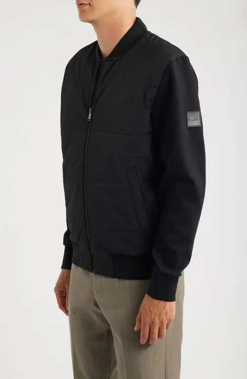 BOSS Skiles Padded Bomber Jacket - Black