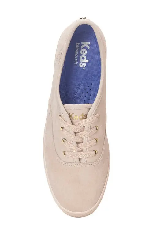KEDS® Champion Luxe Suede Low Top Sneakers - Fall Blush