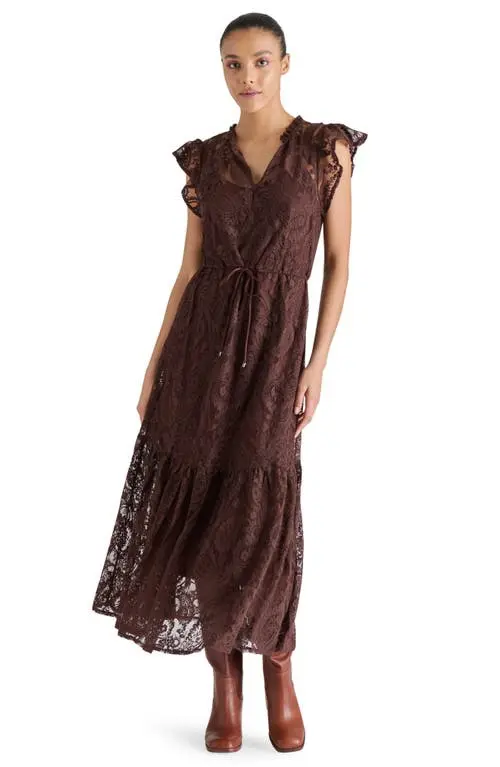 chinese dress ladies Laced in Love Maxi Dress L Dusty Olive by Lane 201 main image 1