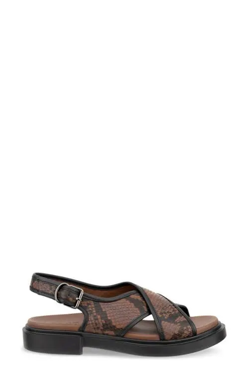 Ecco Slingback Sandal - Mink/black/coffee/black