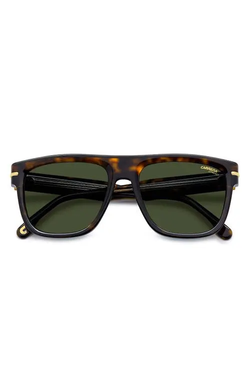 Carrera Eyewear 57mm Rectangular Sunglasses